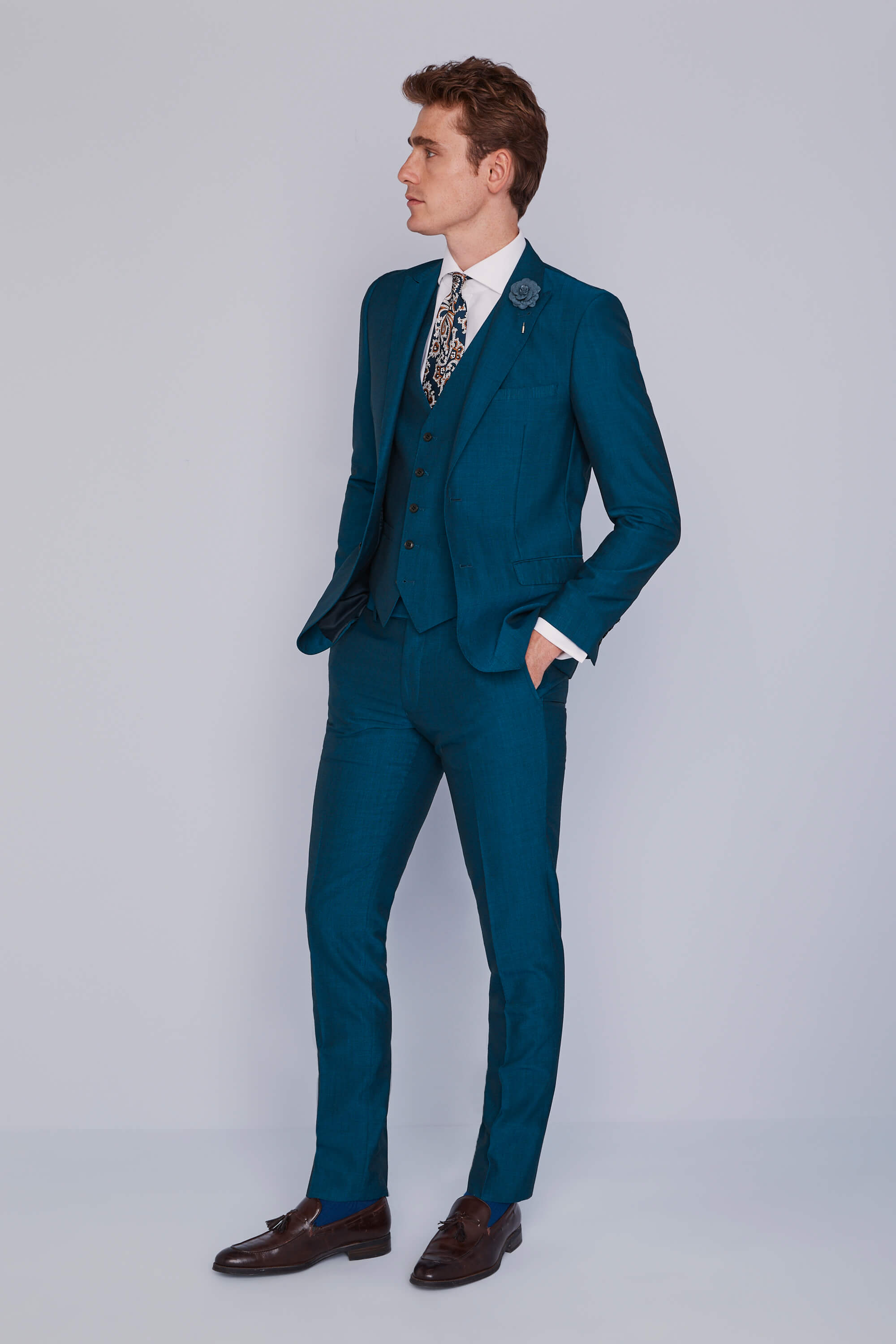 Moss London Peacock Blue Jacket